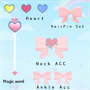 Melling " Fantasy Hair+Halo set " 【5アバター対応 🖤 Liltoon / VRChat】 - Melling - BOOTH