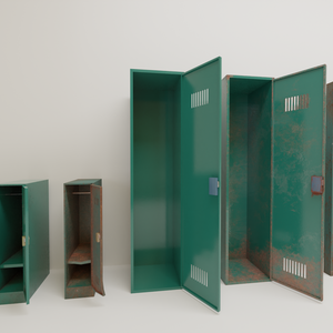 3DCG【Locker_set】ロッカーセット