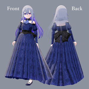 【New NecoMaidちゃん用】ロングワンピ（無料） - みつあみ - BOOTH