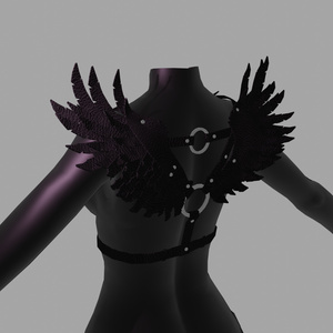 [VRChat + MMD] Wings demon glasses DL - SAYUMIVI - BOOTH