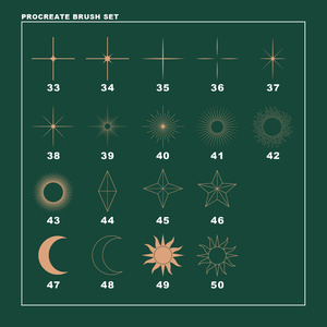 [Procreate]ポップなスタンプ35種セット - 087ohana - BOOTH