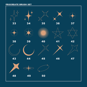 [Procreate]ポップなスタンプ35種セット - 087ohana - BOOTH