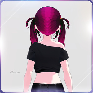 [Vroid] Wave hair / korean girl hairstyle / gentle girl hair preset ...