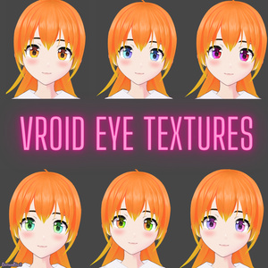 VRoid Eye Texture Set Starry eyes with 12 colour variations and two ...