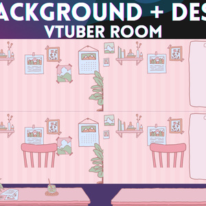 Vtuber Table Desk Asset | 16 Colors | Assets for Vtuber - Props ...