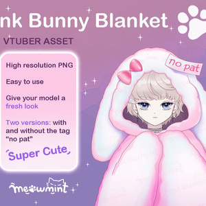 Orange Cat Blanket - Vtuber asset - meowmint - BOOTH