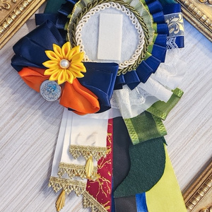 缶バッジ ロゼットうさ耳 - 海芽-うみのめ-Lion.ver - BOOTH