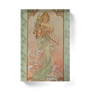 Mucha The Four Flowers "Carnation"・アクリルブロック - artiemestieri - BOOTH