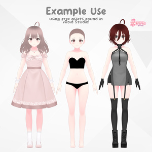 Loose Pigtails [vRoid Stable] - Alliium - BOOTH