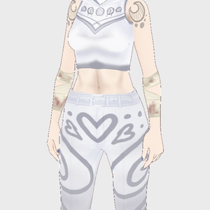 VRoid - Goth Hair Preset + Texture - mizako7795 - BOOTH