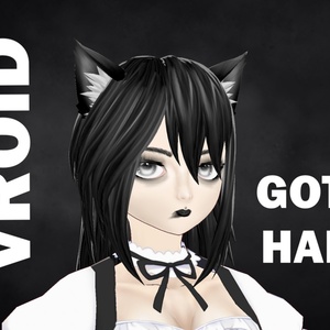 VRoid - Goth Makeup - mizako7795 - BOOTH
