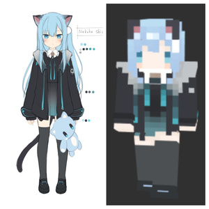 Minecraft Skin－なちょ猫 (Nachoneko) Skin - Tang Yuan-TW - BOOTH
