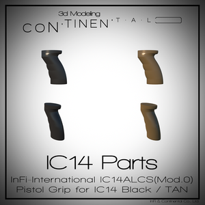 InFi-International IC14ALCS(Mod.0) Pistol Grip for IC14 Black / TAN