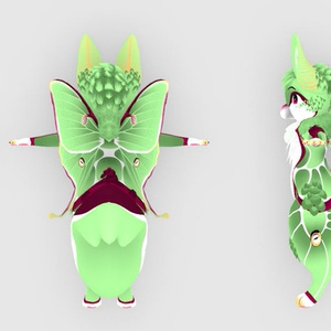 Moth Lepyphon VRChat Avatar - Arts by Kei - BOOTH