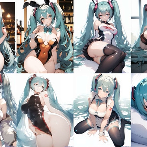 Hatsune Miku illustrations NSFW #01 - pon_pon - BOOTH