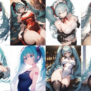 Hatsune Miku illustrations NSFW #01 - pon_pon - BOOTH