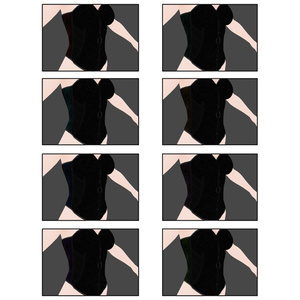 Vroid Goth Bikini Swimsuit - digighost - BOOTH