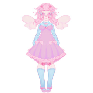 LIVE2D VTUBER MODEL FULL BODY FREE - bug-sprxy - BOOTH