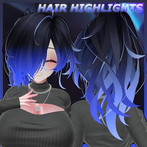 ラバーボブヘア Highlights Texture 【VRC Hair Texture - Li-ne_Shop】 - StrandX ...