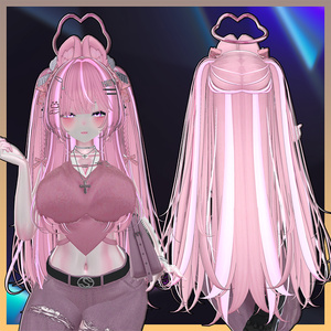 小悪魔サイドテール Highlights Texture 【VRC Hair Texture - Li-ne_Shop】 - StrandX ...