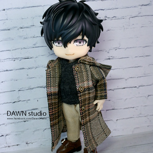 オビツ11 服 千鳥柄ノーカラージャケット - Dawn studio - BOOTH