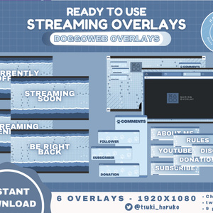 【DarkPom Overlays】|| Free Vtuber Twitch Overlays - RUKO | shop & comms ...