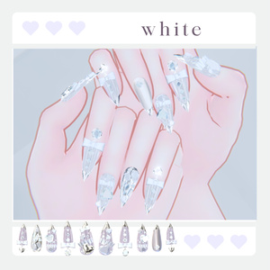 🤍 \ Meow! / navel piercing 🤍 - WHITE STELLA - BOOTH