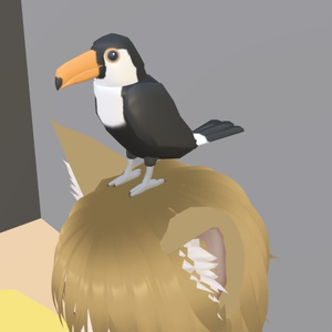 【VRChat】文鳥(白)【3Dモデル】 - mint-0547 - BOOTH