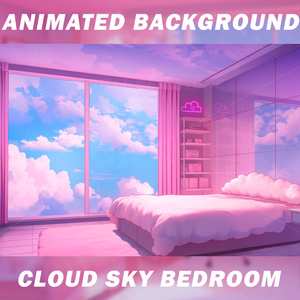 Vtuber Animated Background for Twitch, Japanese Sky animated background ...