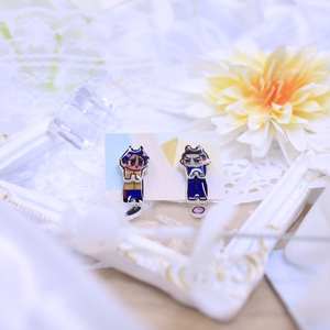 赤のヒガンバナ イヤリング - 山葵屋 - BOOTH