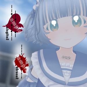 【VRChat】Card on Ceiling/Tattoo - Devil/s Engage - BOOTH