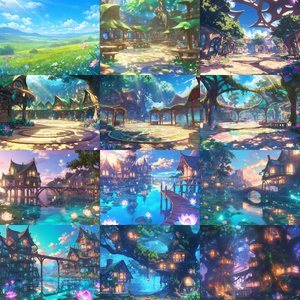 【TRPG背景素材】街並みパック60枚｜都会・郊外・田舎 - 🪼くらげさんの背景素材 - BOOTH