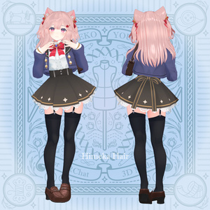 【VRChat向けアバター】白猫のライム・フローレン(Lime Florent the Cat) - 黒猫洋品店/BOOTH出張所 - BOOTH