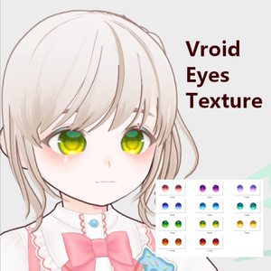[Vroid] [free] anime eyes texture - unyi - BOOTH