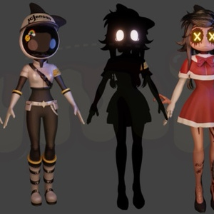 Glamrock chica and toy chica (Vrchat) (Gogoloco) - yumily16 - BOOTH