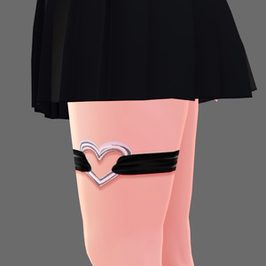 [v1.0] VRoid Collar + Garter Set - Ylvie's Shop ♡ - BOOTH