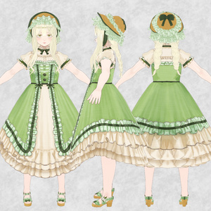 【Vroid】サメのメイド服セット 【STREAK】 - 🦈🦈のみせ - BOOTH