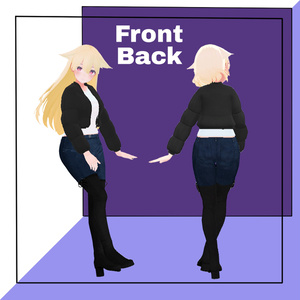 「ナユ」 (Nayu) 用【3D衣装モデル】 Belt shirt.v2 - hatari - BOOTH