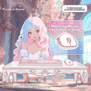 VTUBER ASSET | Slim Mouse (Color Customizable) - 𝗦𝗧𝗨𝗗𝗜𝗢 𝗞𝗥𝗢𝗠𝗔 - BOOTH
