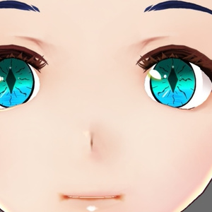 Green Cat eye (Vroid eyes) Material - planetpanick - BOOTH