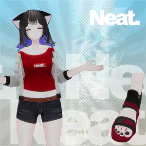 『neat.』Flight Suit & Collar - Blue_Portal - BOOTH