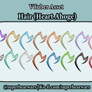[VTuber Asset] Silk Ribbon Bows (Free) - superbearwars - BOOTH
