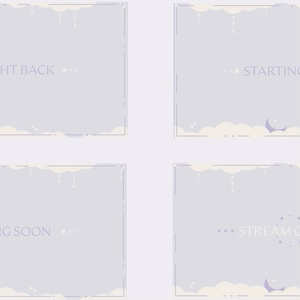 Purple Browser Stream Overlay Pack Twich, Youtube - Aesthetic - Cute ...