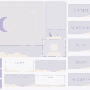 4 Folder Stream Overlay Pack - joostudio - BOOTH