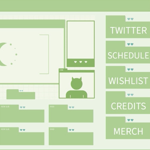 Purple Browser Stream Overlay Pack Twich, Youtube - Aesthetic - Cute ...