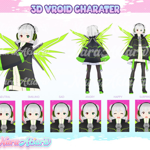 3D Vroid Character, Vroid Commission, Vroid Model, Vtuber Design ...