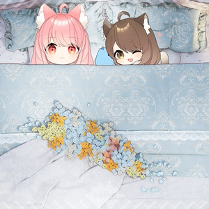 【Vtuber/動く配信背景】銀河お祝い 寝室 PV Game VTB - 暁のスタジオ - BOOTH