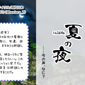 inSANe4人用シナリオ集「ここをキャンプ地とする」 - ぶりはまち（TRPG） - BOOTH