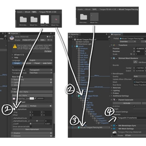 Lime 「ライム」 - Tongue Physics (Modular Avatar) - woopsy - BOOTH