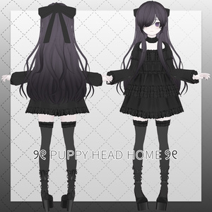 【VRoid用hair髪型】short hair/cute hair/お団子/丸子头 - ୨୧ Puppy Head Home ୨୧ - BOOTH